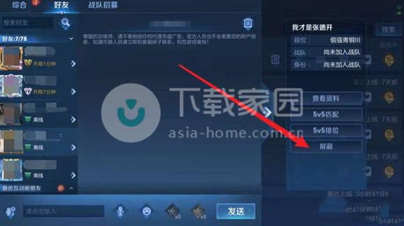 王者能不能设置对一个人隐身截图