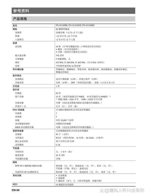 casio电子琴功能键说明书图标