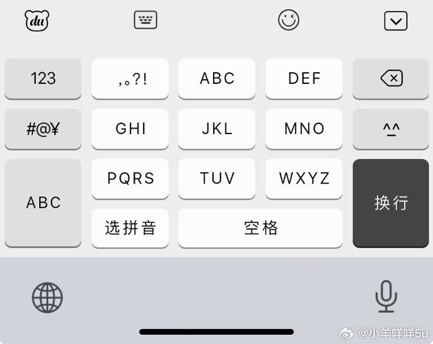 仿ios键盘图标