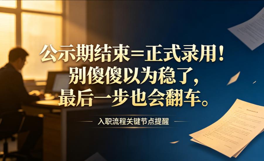 公示期过后多久正式录用图标
