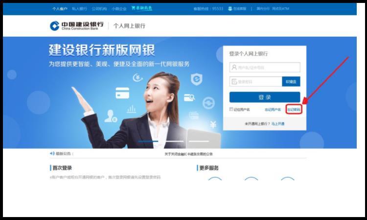 建设银行不能密码登陆吗