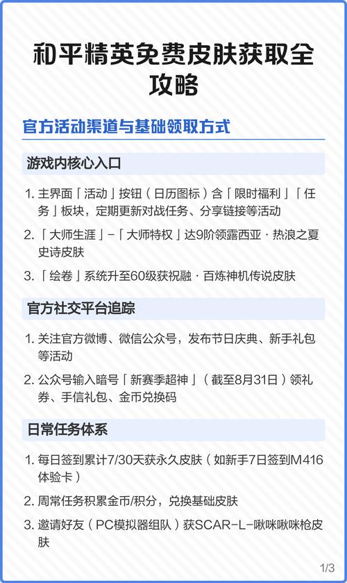 和平精英免费皮肤怎么领取截图