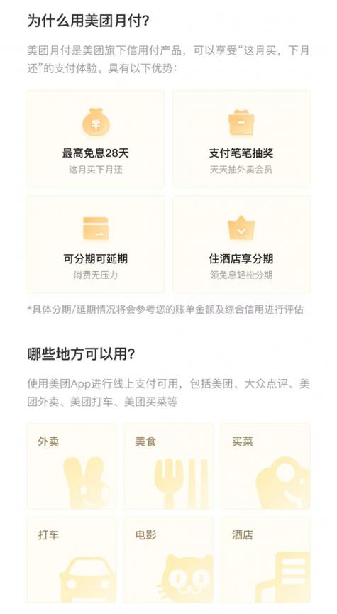 美团月付开通需要花钱吗截图