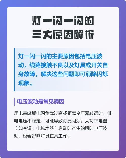 灯一闪一闪的是什么原因图标