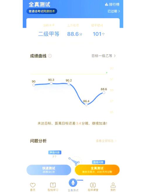畅言普通话怎么查成绩截图