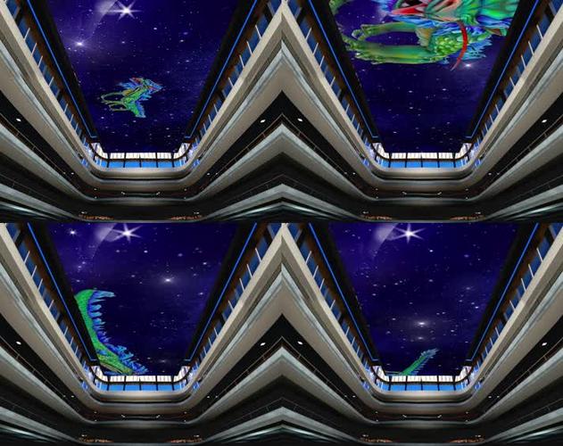 3d全息投影视频飞龙出屏图标