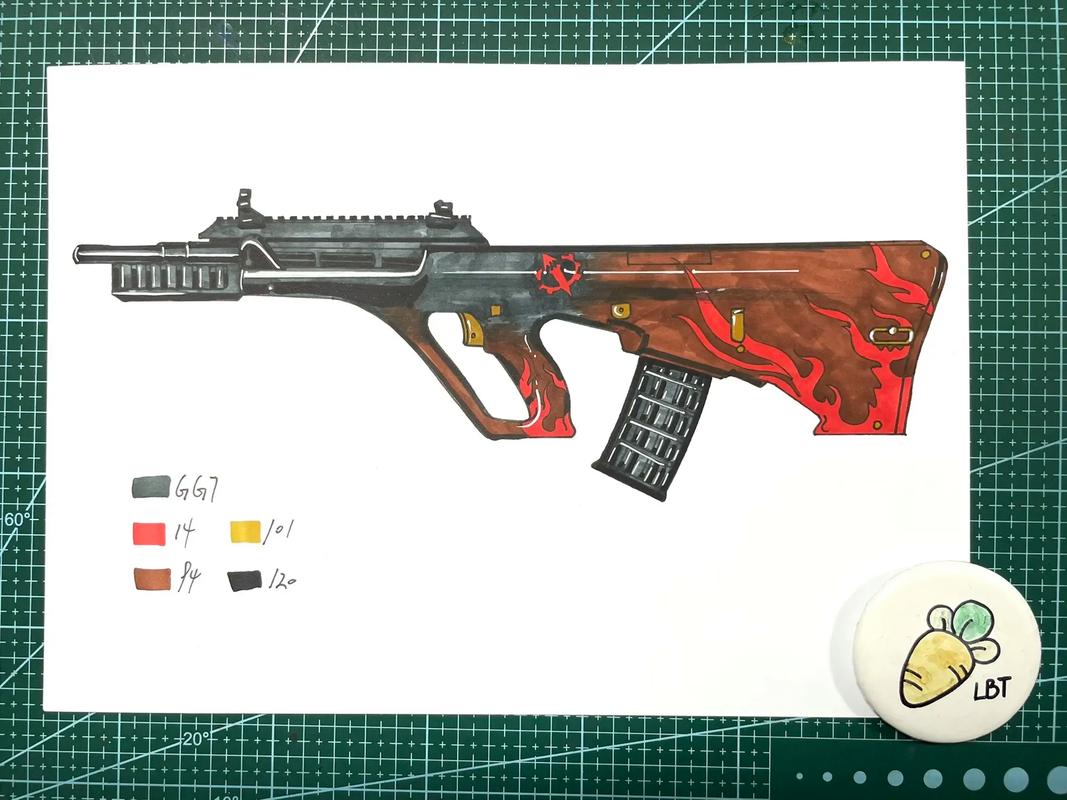 和平精英武器怎么画图标