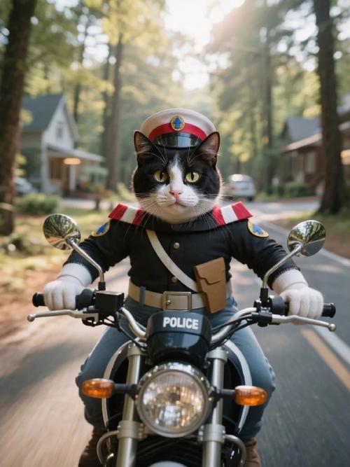小区上演现实版“黑猫警长”