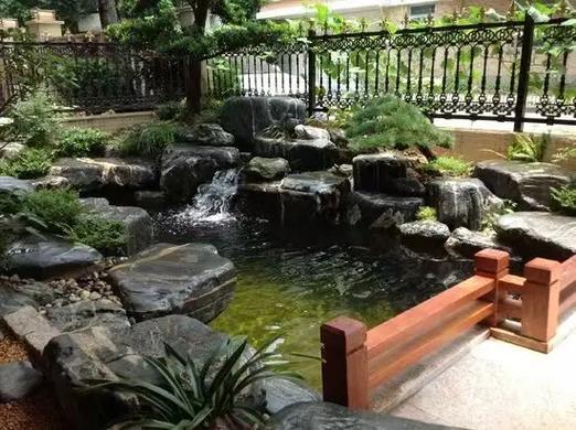 庭院假山流水鱼池造景