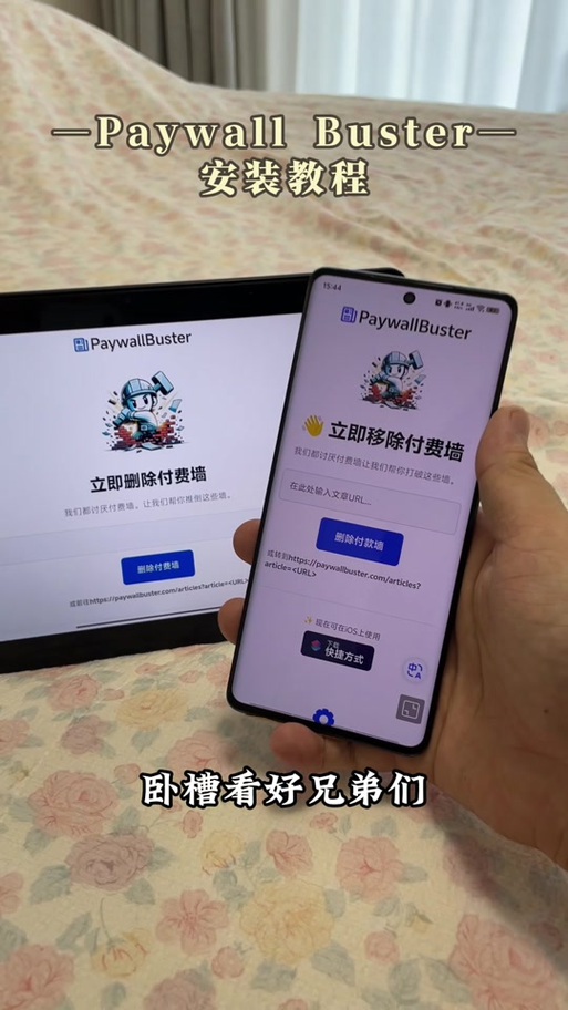 移除付费墙网站paywall截图
