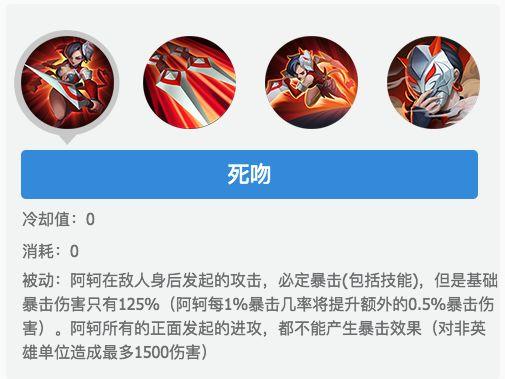 王者荣耀阿珂连招技巧图标