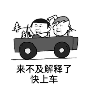 上车的表情包