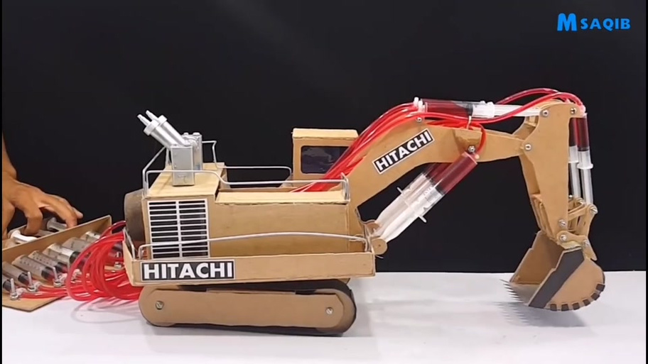 手工制作挖掘机图标