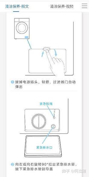 美的滚筒洗衣门打不开图标