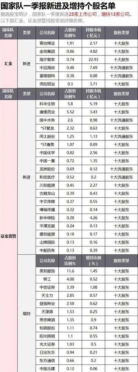 证金汇金持股一览表图标