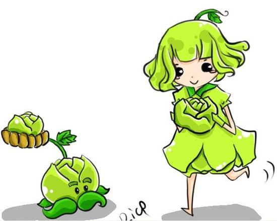 植物大战僵尸拟人化后的植物