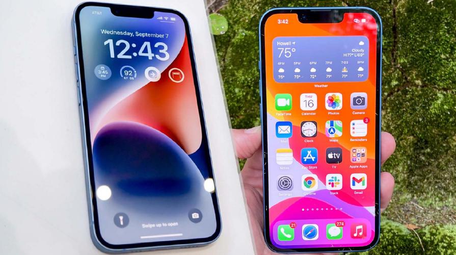 苹果iphone13和苹果iphone14屏幕对比