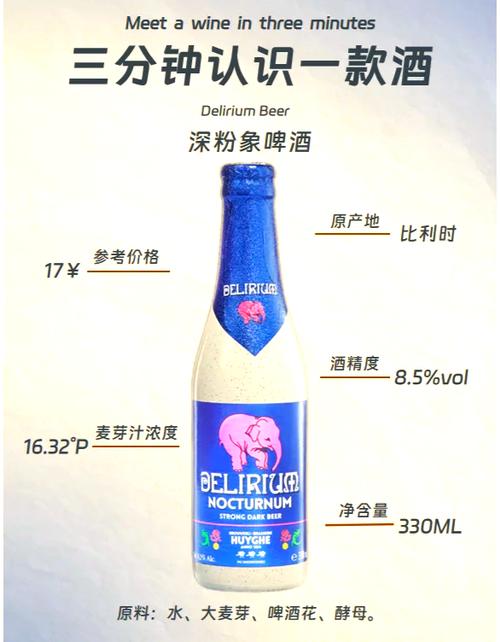 深粉象啤酒的特点图标