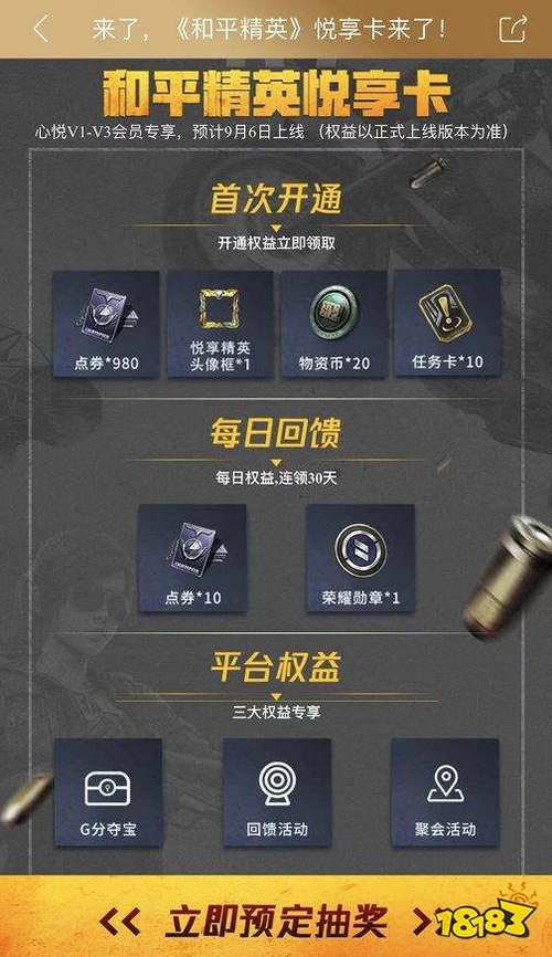 和平精英悦享卡怎样开通图标