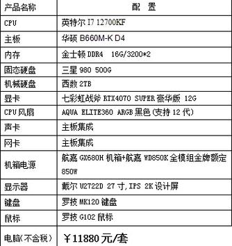ug编程电脑配置清单截图
