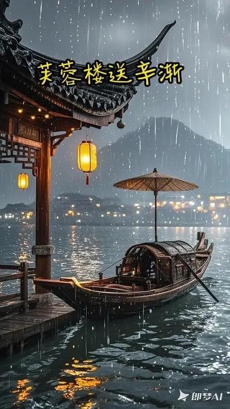 寒雨连江夜入吴,平明送客楚山孤的意图标