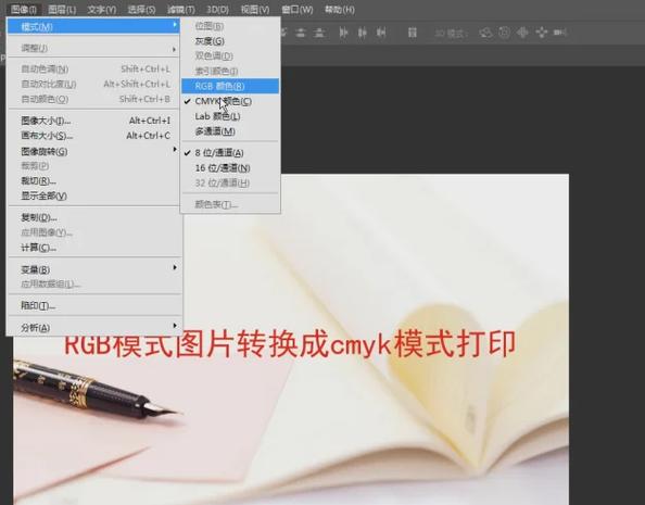 ps怎么吧RGB转成cmyk图标