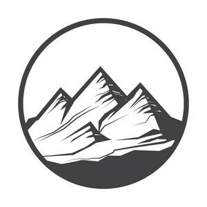 山的符号图案图标