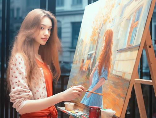 40岁开始画画的画家截图