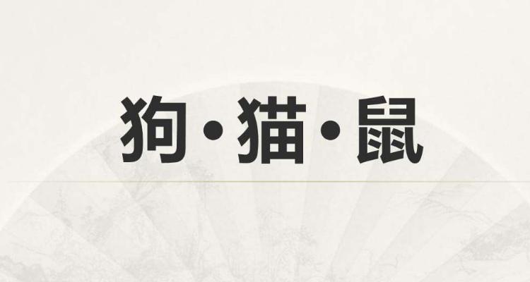 《狗·猫·鼠》背景图标