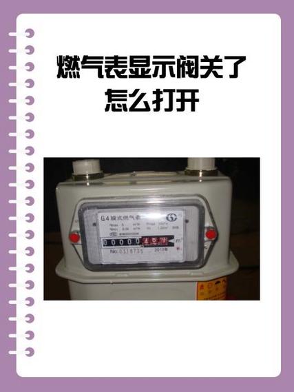 燃气表显示关阀怎么办图标