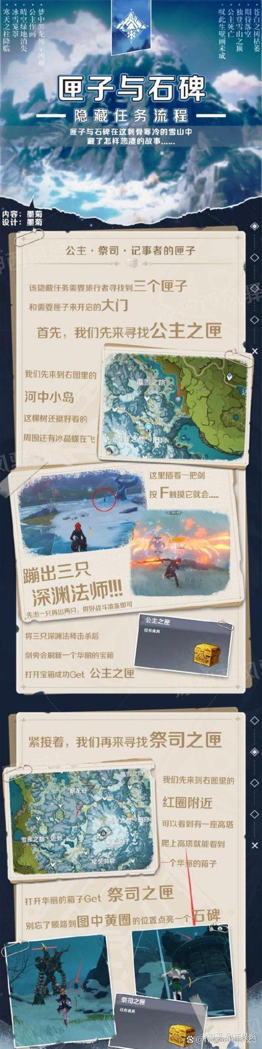 原神雪山任务攻略图标
