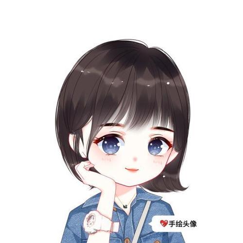 短发气质卡通头像女截图