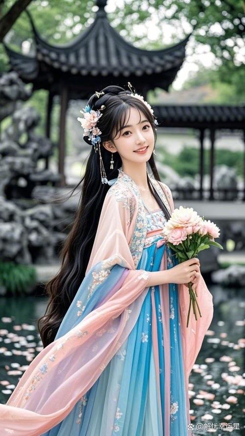汉服头发造型图标