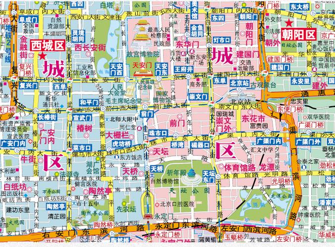 北京城区地图图标
