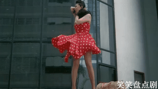 美女吹裙子图标