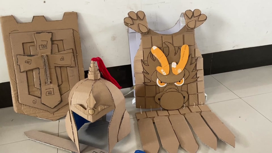 小学生铠甲手工教程