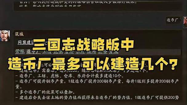 三国志造币厂有几个图标