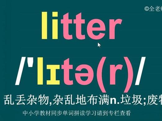litter用英语怎么说图标