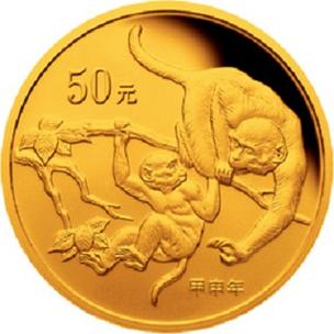 猴年纪念币金币图标