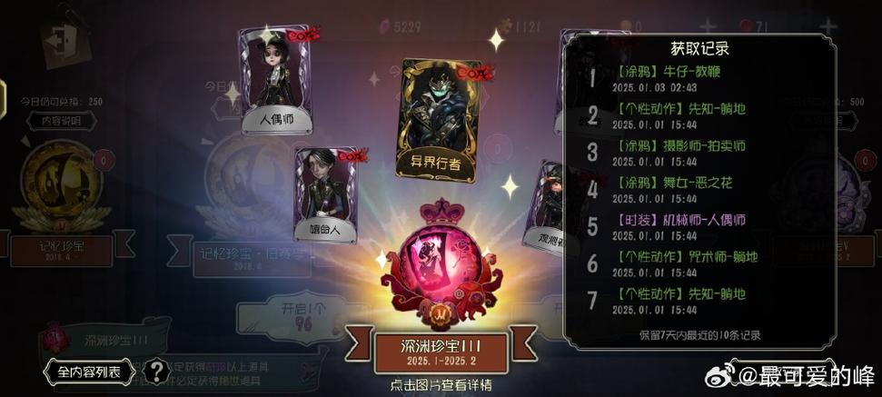 第五人格深渊返场会返几次图标
