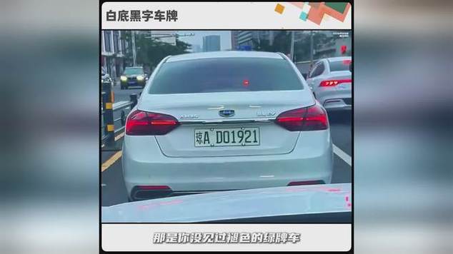 白底黑字的车牌加在下面截图