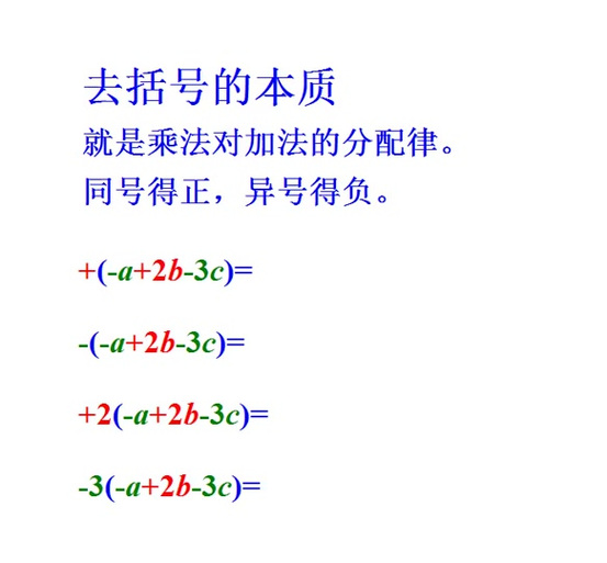 混合运算去括号法则口诀图标