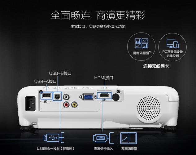 爱普生投影仪w05声音输出图标