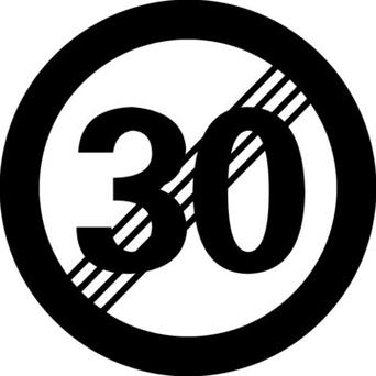 解除限速30的标志图片图标