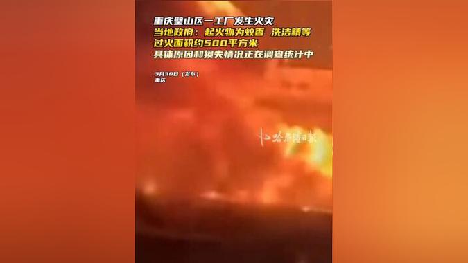 璧山新闻,火灾事件截图
