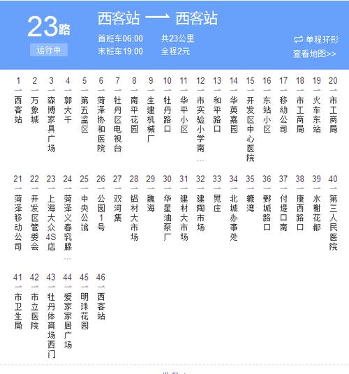 23路公交车路线图标
