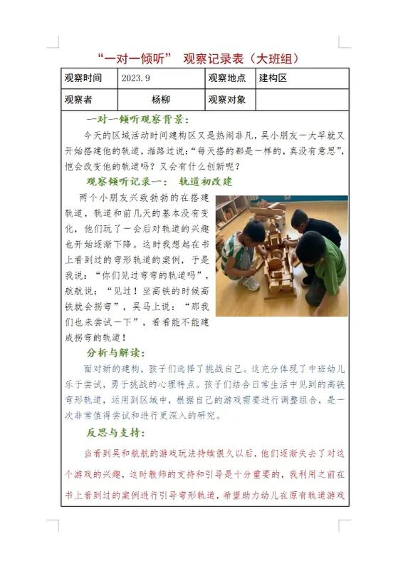 幼儿园阅读观察记录表图标