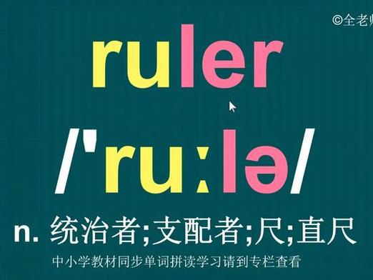 ruler怎么读图标