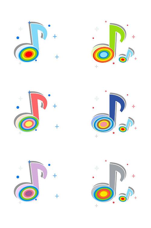 抖音集音符群图标