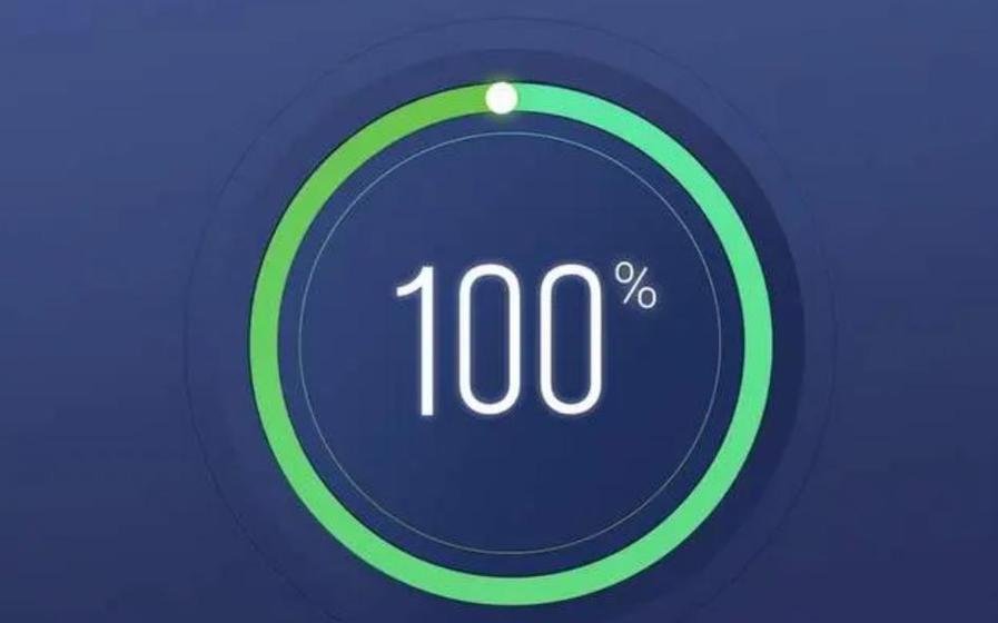 手机电量100显示黄颜色图标